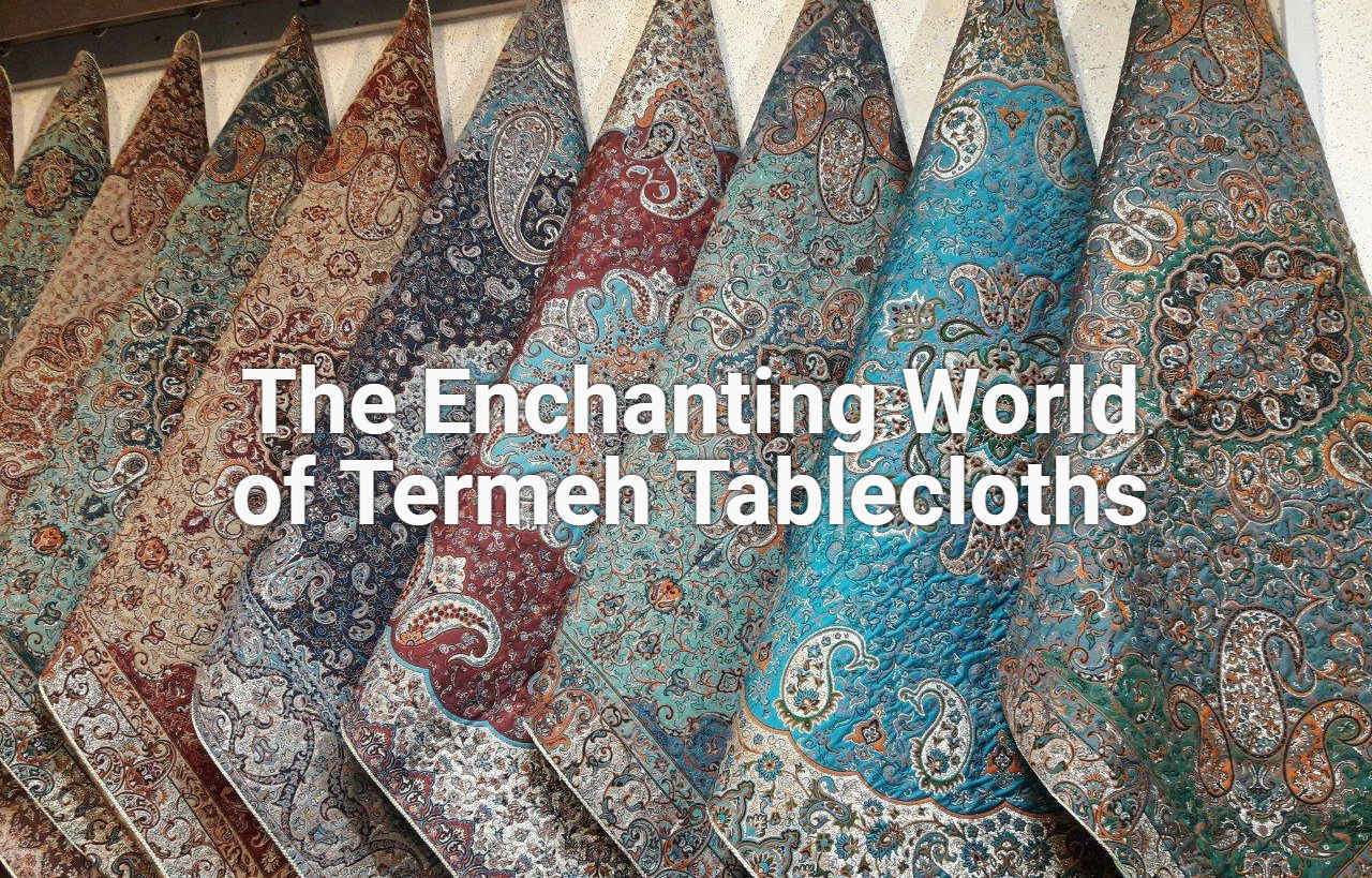 Persian Termeh Tablecloth Luxurious with Floral Pattern Ordibehesht ...